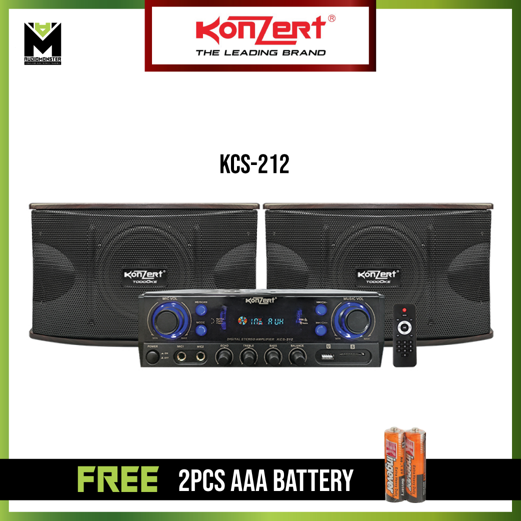 Konzert KCS-212 Micro Component "TodoOke" System with USB/SD ...