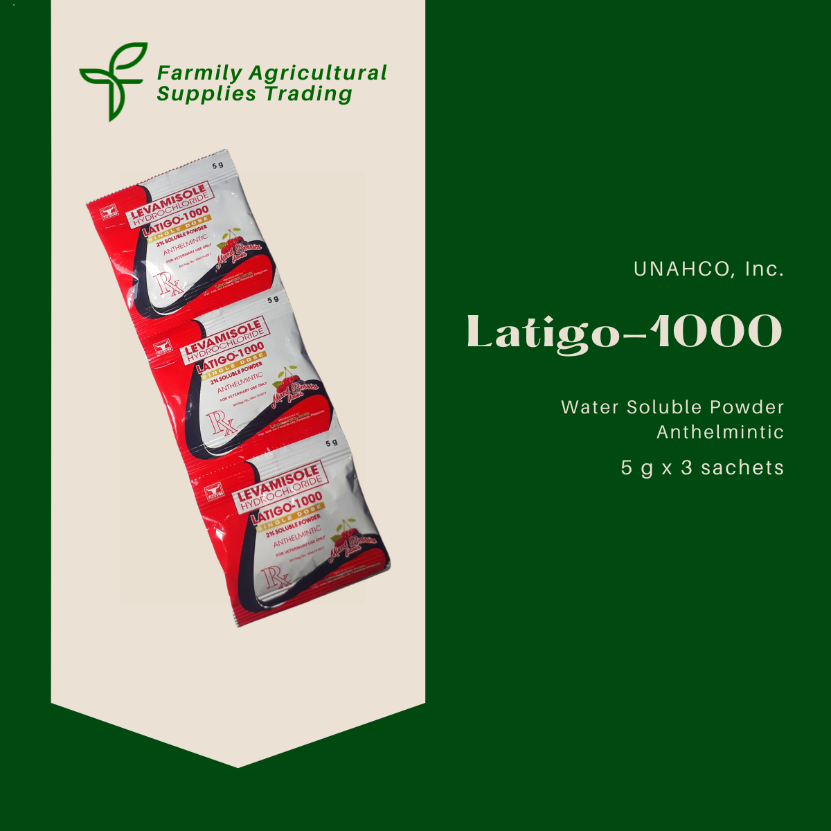 UNAHCO, Inc. Latigo- 1000 5g | Lazada PH