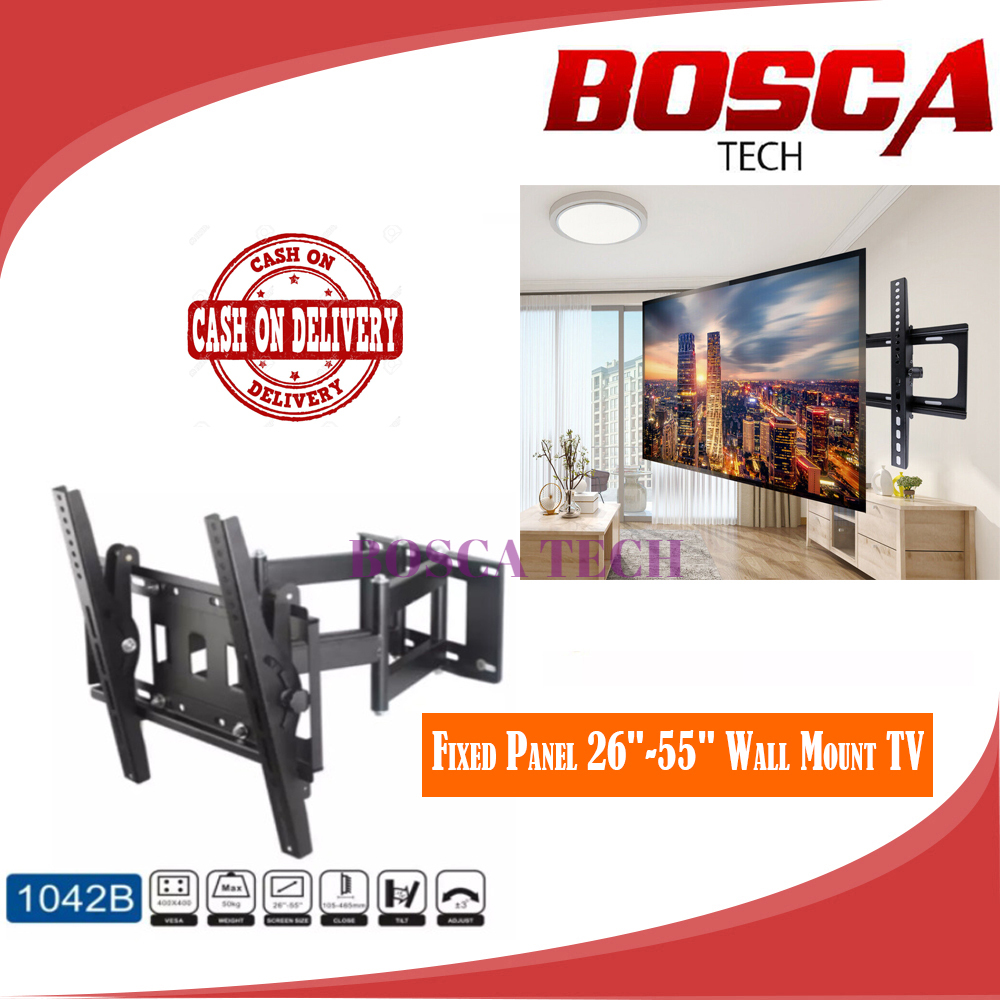 BOSCA LED/LCD/Plasma TV Wall Mount 1042B 26''-55'' Full motion Swivel ...