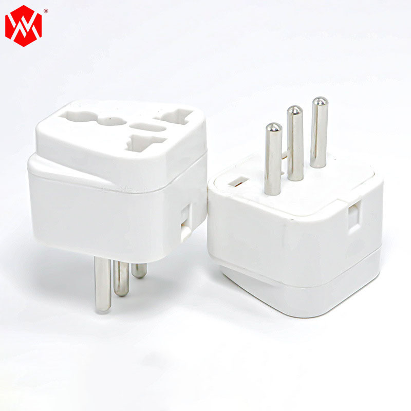 WM-083 3-pin Italy, Uruguay, Chile, Syria standard plug to ...