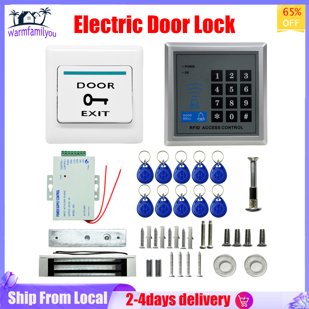 🔥{ Shipping Free } Modern Electric Door Lock Magnetic Access Control ID ...