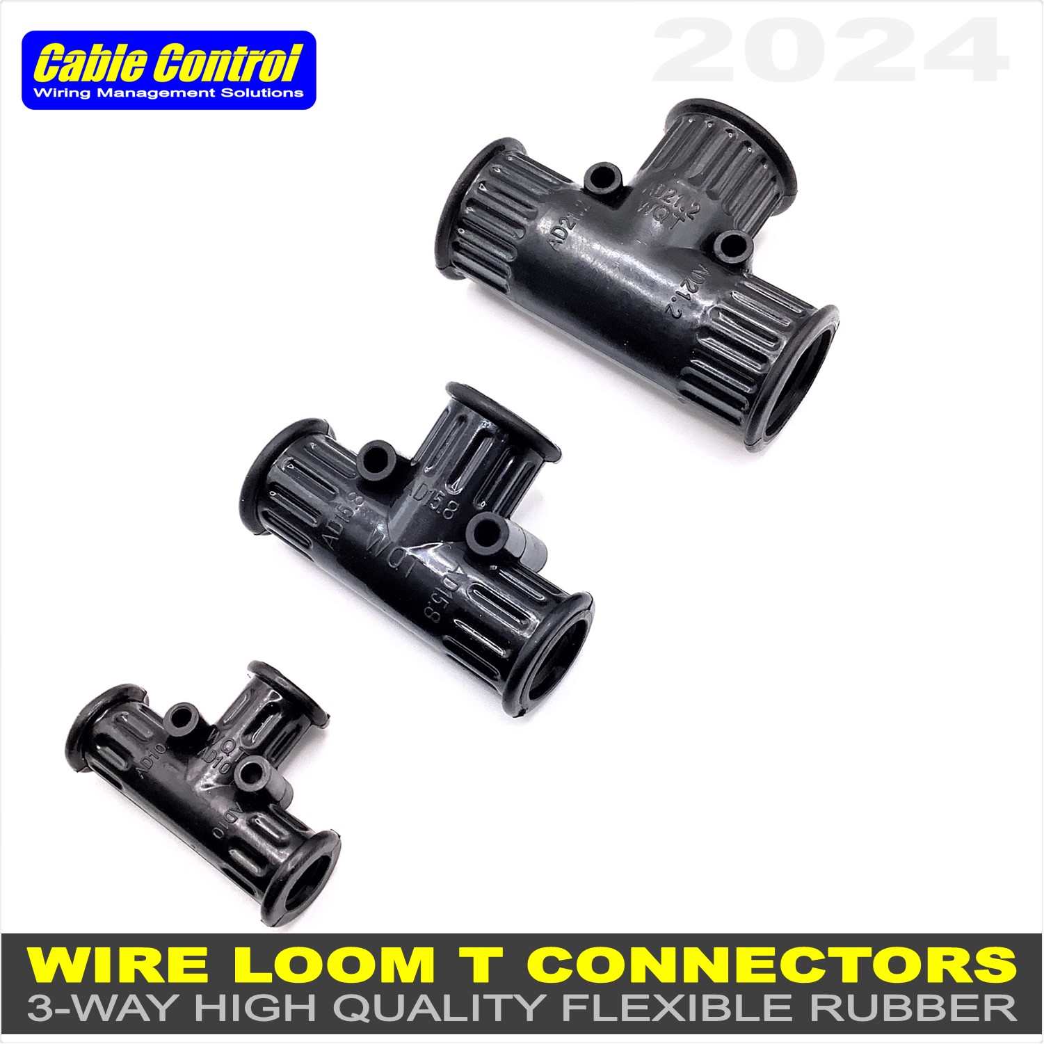 Cable Control WIRE LOOM T CONNECTORS, Split Loom Connector , T ...