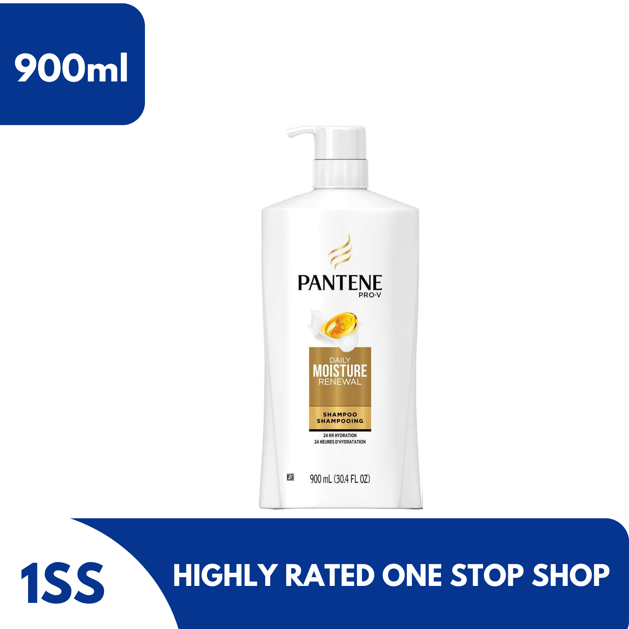 Pantene Pro-V 2in1 Daily Moisture Renewal Shampoo, 900ml | Lazada PH