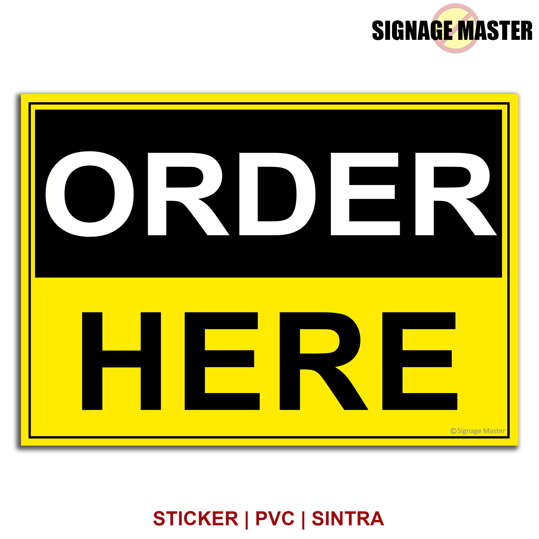 Order Here - Signage Sticker PVC Sintra Board - A4 Size | Lazada PH
