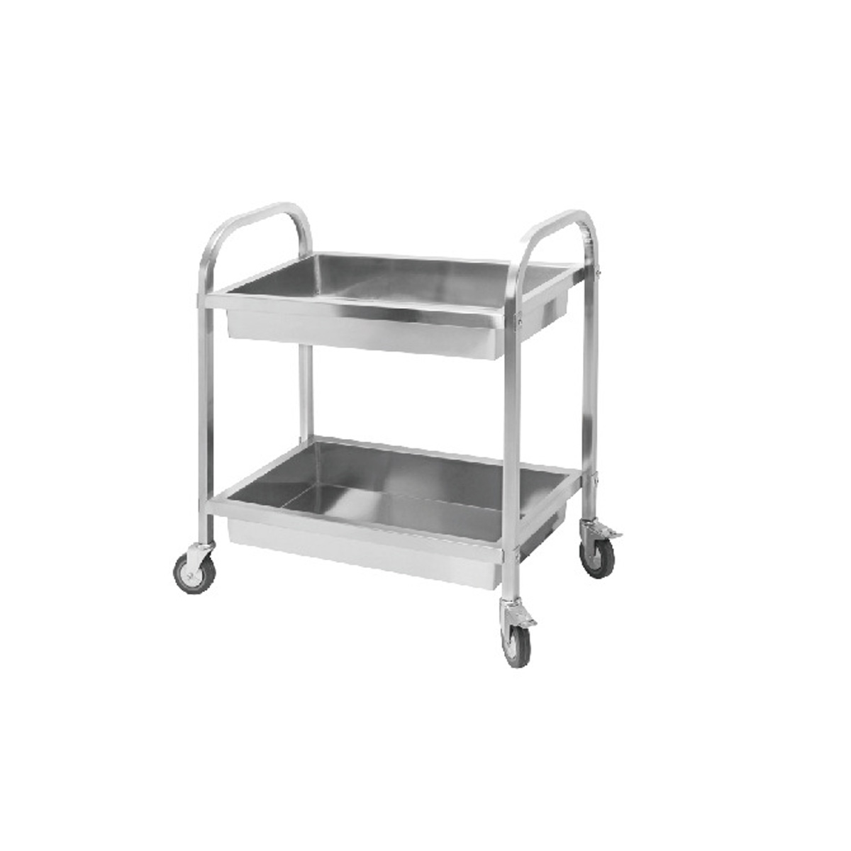 Stainless Steel Trolley Cart Catering Service Rolling Utility Cart 3 ...