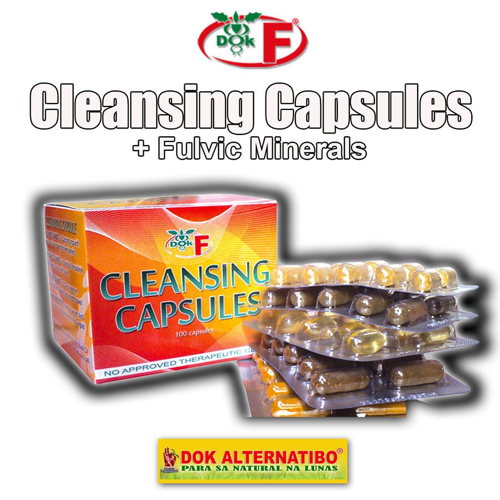 Dok F Cleansing Capsules with Fulvic Minerals Food Supplement 100 ...