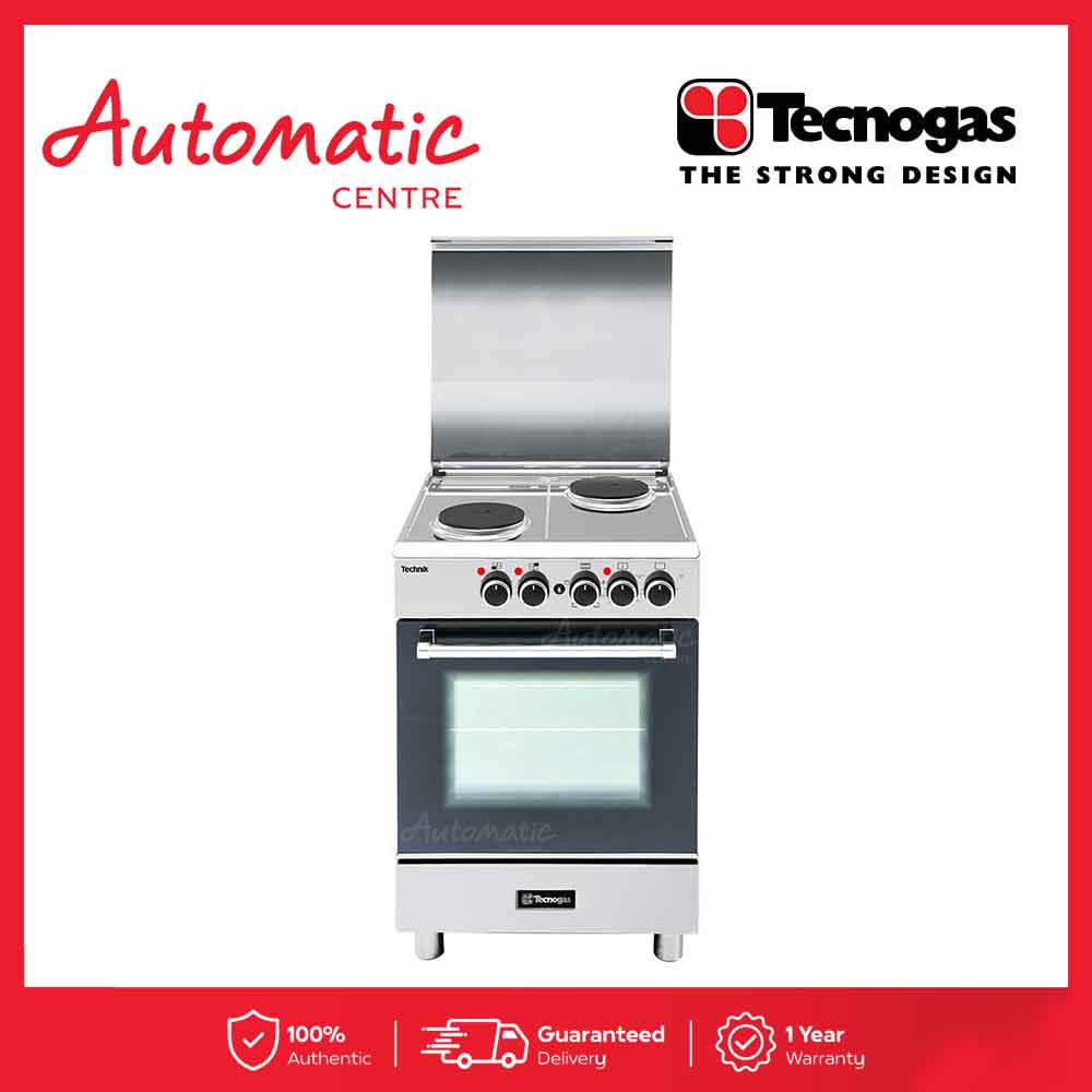 Tecnogas TFE5502FRSS 50cm Cooking Range 2 Electric Hotplate Electric ...