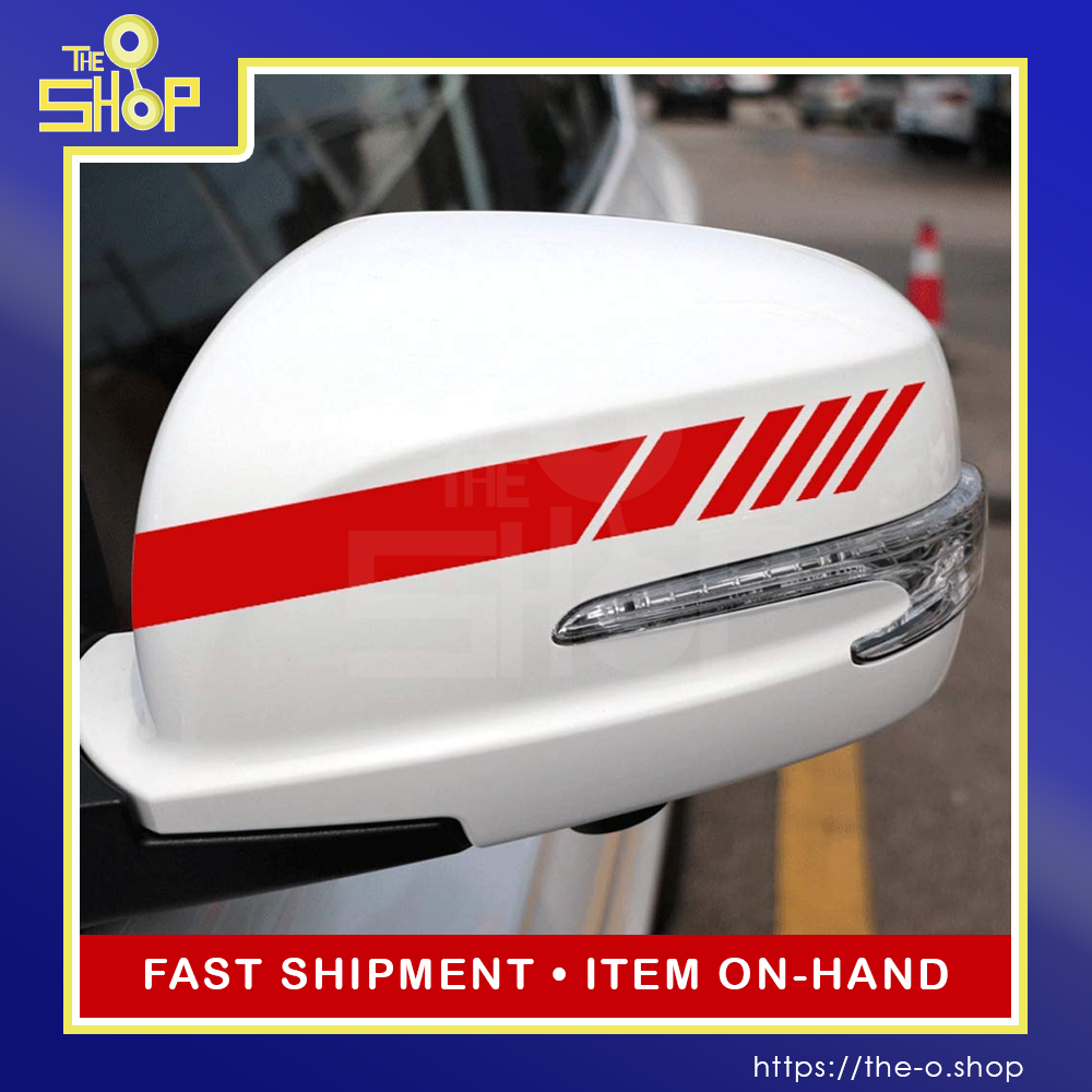 Car/Motorcycle Side Mirror/Rear View Decal Vinyl Stickers | Longer ...