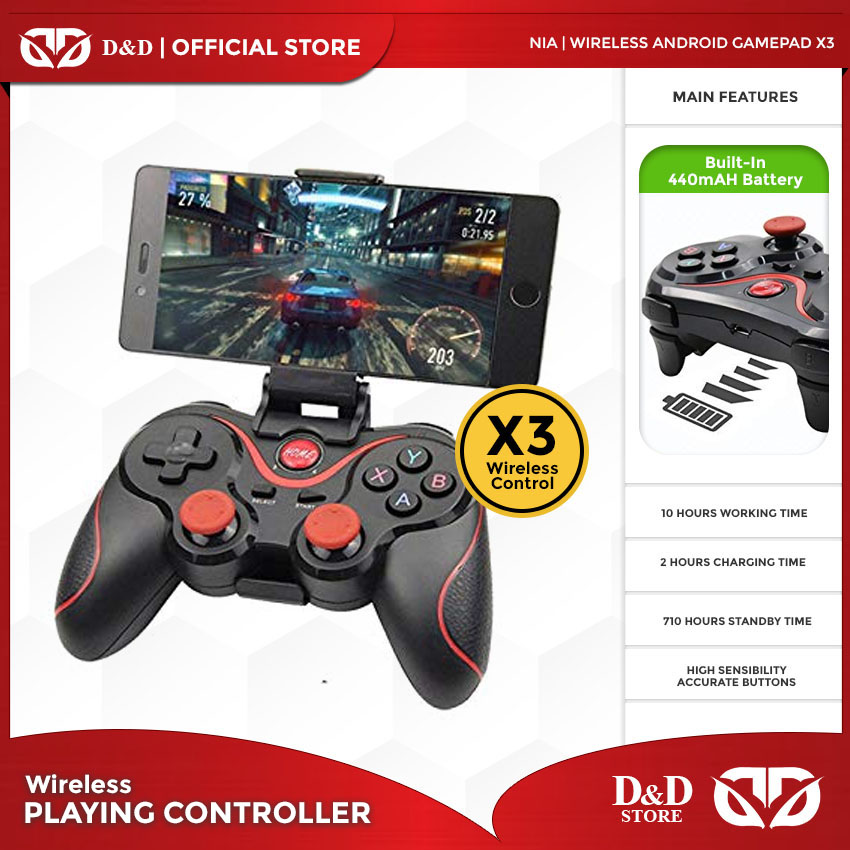 D&D NIA | X3 Wireless Android Game Controller Bluetooth BT3.0 Joystick ...