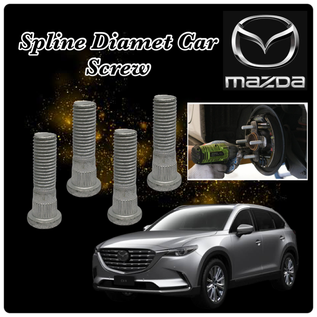 OSCPA 1pc Mazda M12x1.5x13.0x46 Spline Wheel Hub Spline Bolt Screw ...