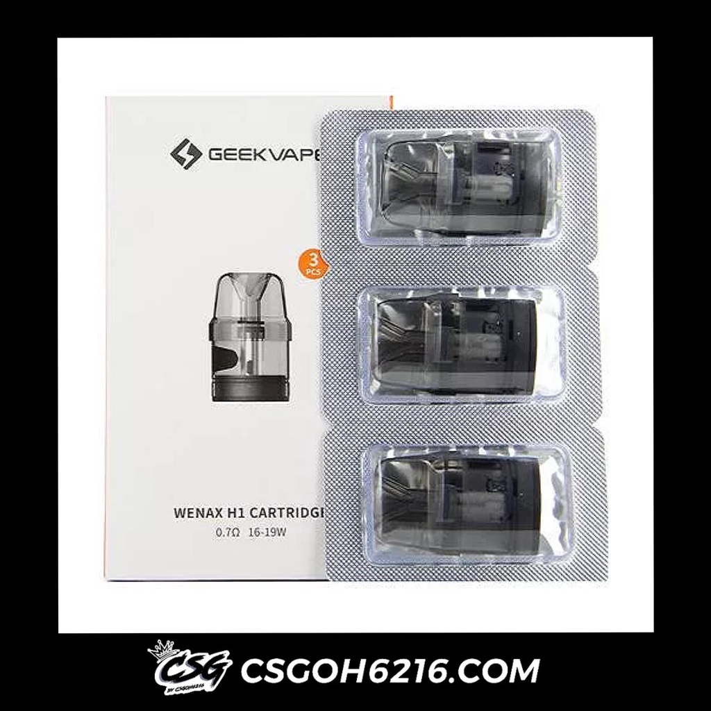 Original Geek WENAX H1 Cartridge 3pcspack Geek New Pod M8TS | Lazada PH