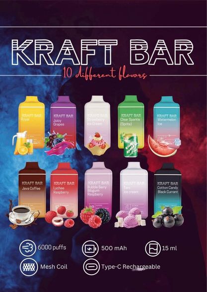 Kraft Bar 6000 Disposable | Lazada PH