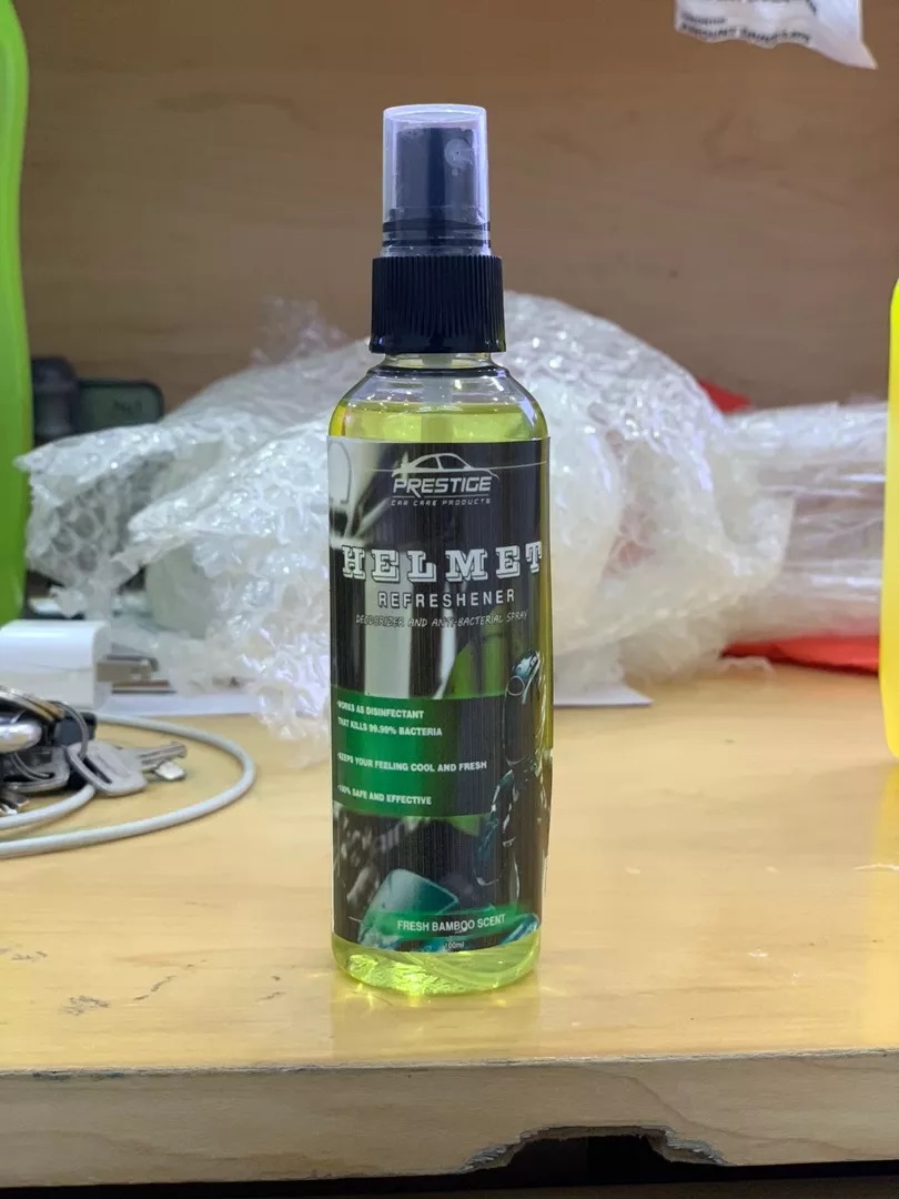 Prestige 100ML Helmet Refresher and Odor Eliminator Antibacterial Spray ...