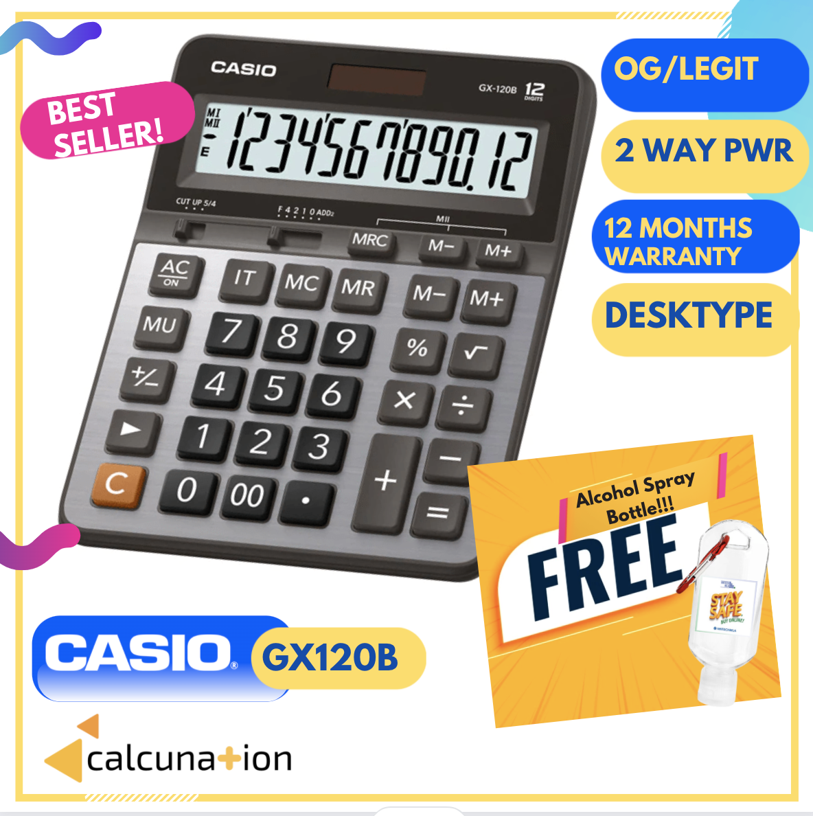 Casio GX120B VALUE SERIES DESKTOP CALCULATOR | Lazada PH