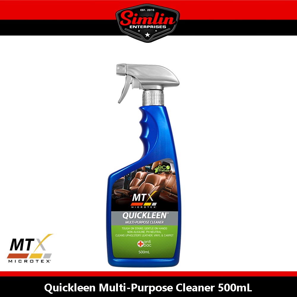 Microtex MTX Quickleen Interior Car Care Cleaner with Antibac RTU 500ml ...