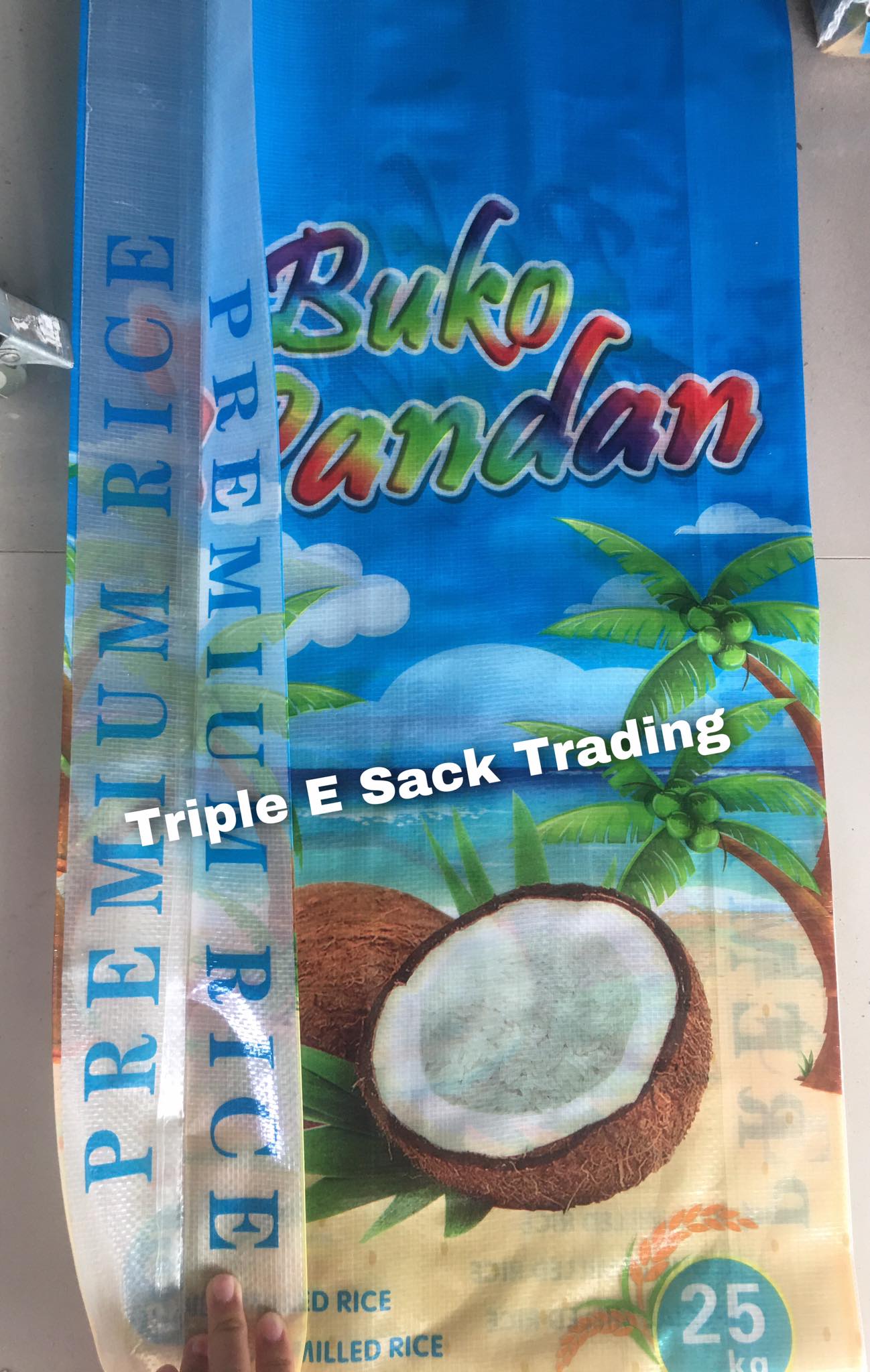 25 kilos buko / buco pandan laminated empty sack 100pcs | Lazada PH
