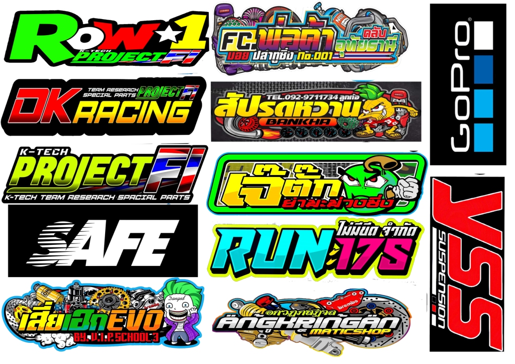 thai sticker # 87 1 set a4 size waterproof vinyl sticker | Lazada PH