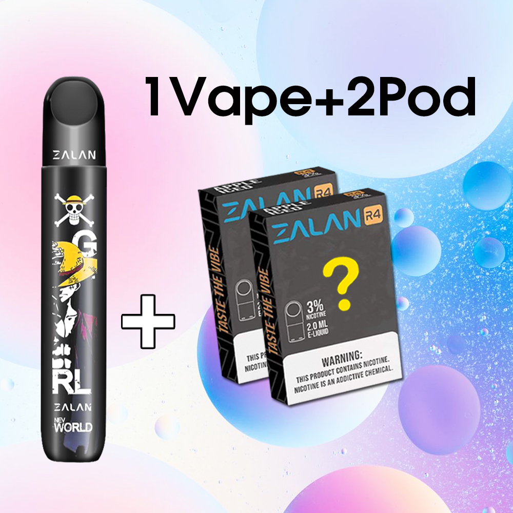 AOE Zalan vape smoke device +2 random zalan juice pod AOE zalan device ...