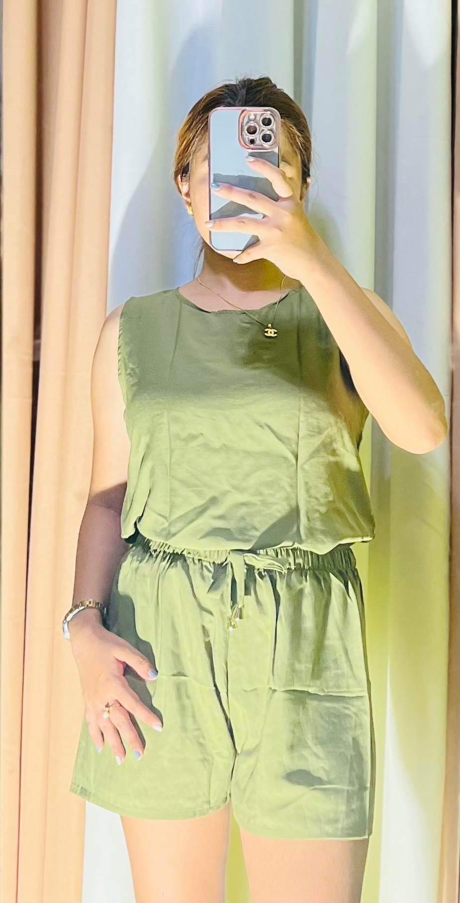 Terno Challis Sando Shorts Casual Outfit for Women | Lazada PH