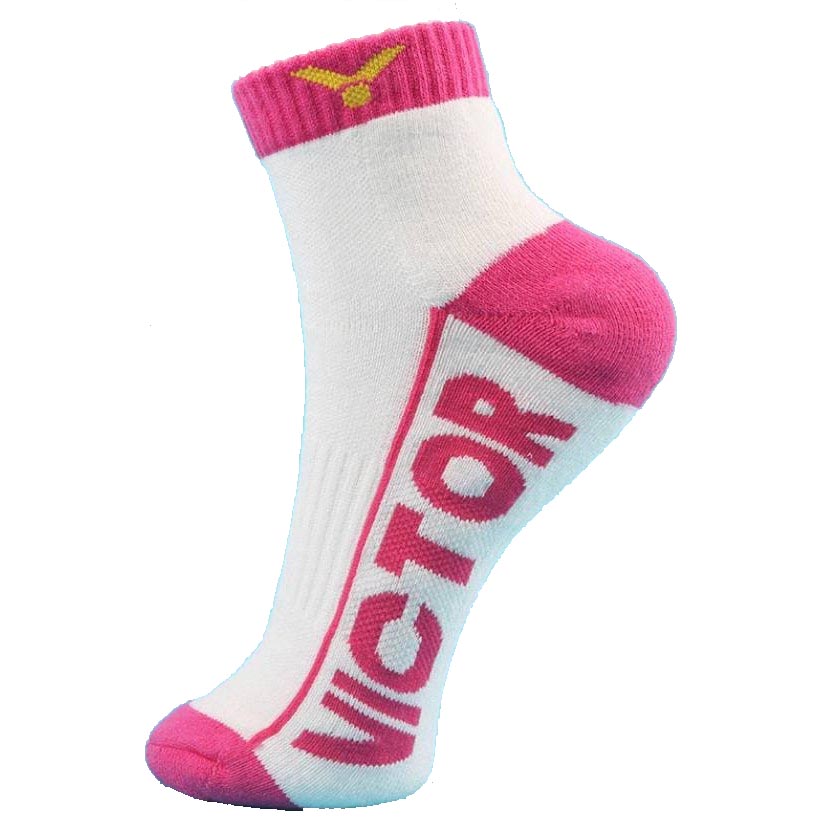 Victor Socks with Pink Highlights and Yellow Logo | Lazada PH