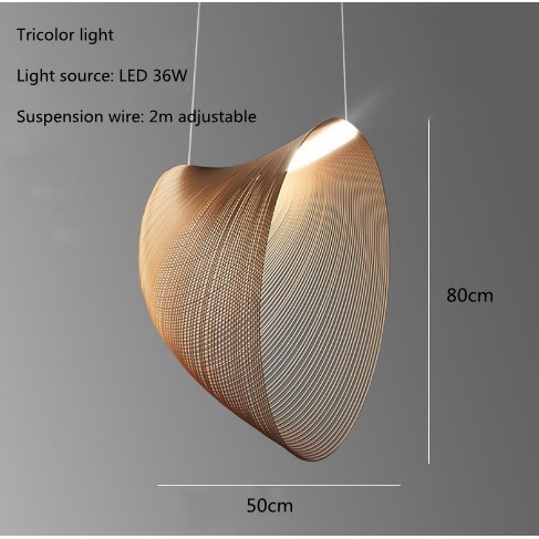 Chandelier Ceiling Light Tricolor Sala for Dining Room Bedroom Wooden ...