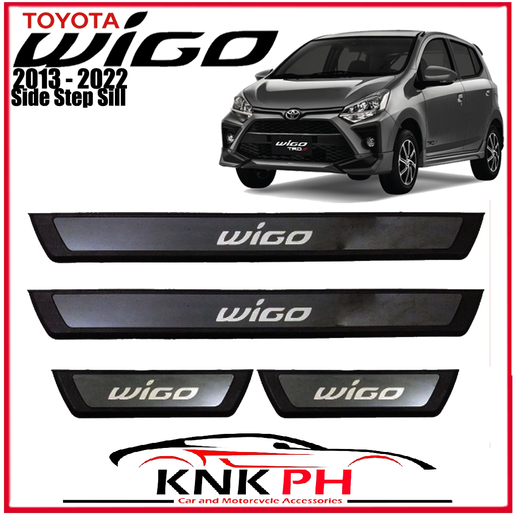 Toyota Wigo 2013-2022 gen1 and gen2 Gen3 Side Step Sill Scuff Plate ...