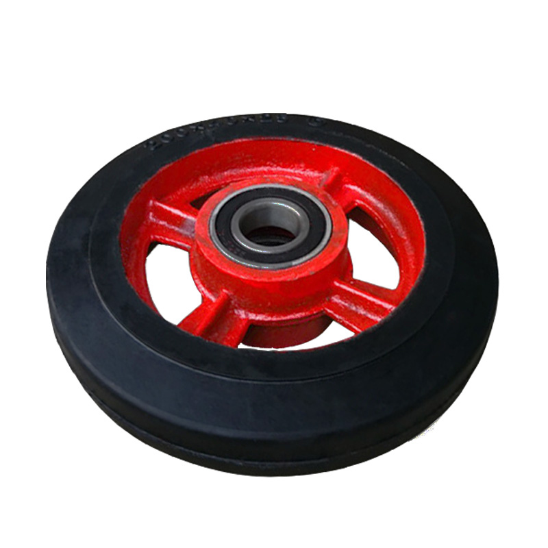 6'' Rubber Wheels For Heavy Cart Heavy Duty Push Cart Wheels Trolley ...