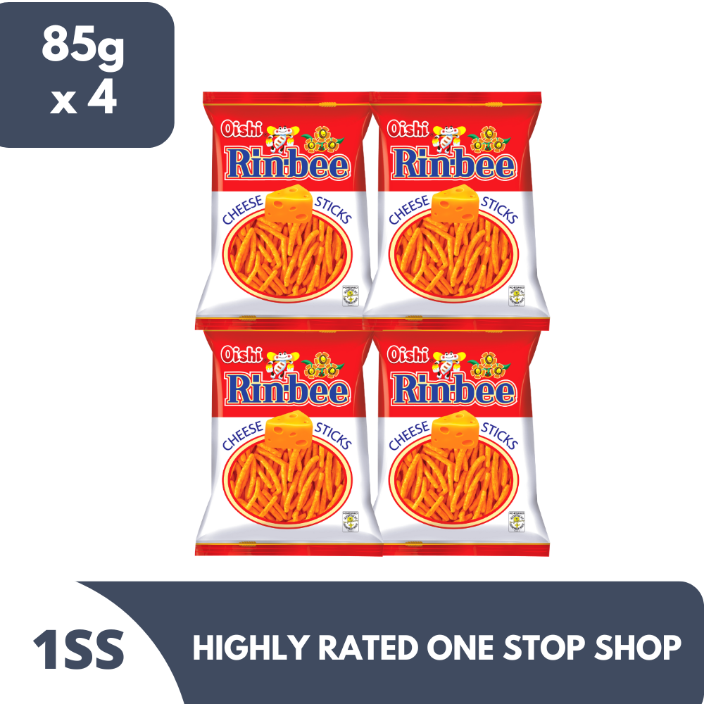 Oishi Rin-Bee Cheese Sticks 85g x 4 | Lazada PH