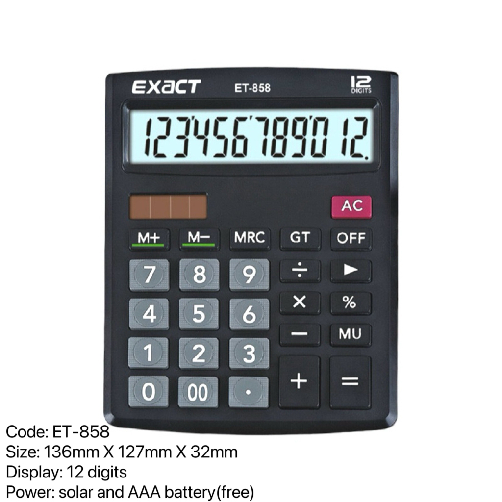 12 digit calculator for store computer electronic calculator solar and ...