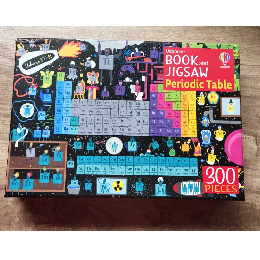 Usborne PUZZLE Periodic Table plus 1 thin book (300 pieces) | Lazada PH