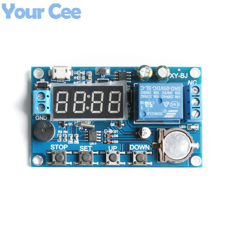 Real Time Timing Delay Timer Relay Module DC5-60V Switch Control Board ...