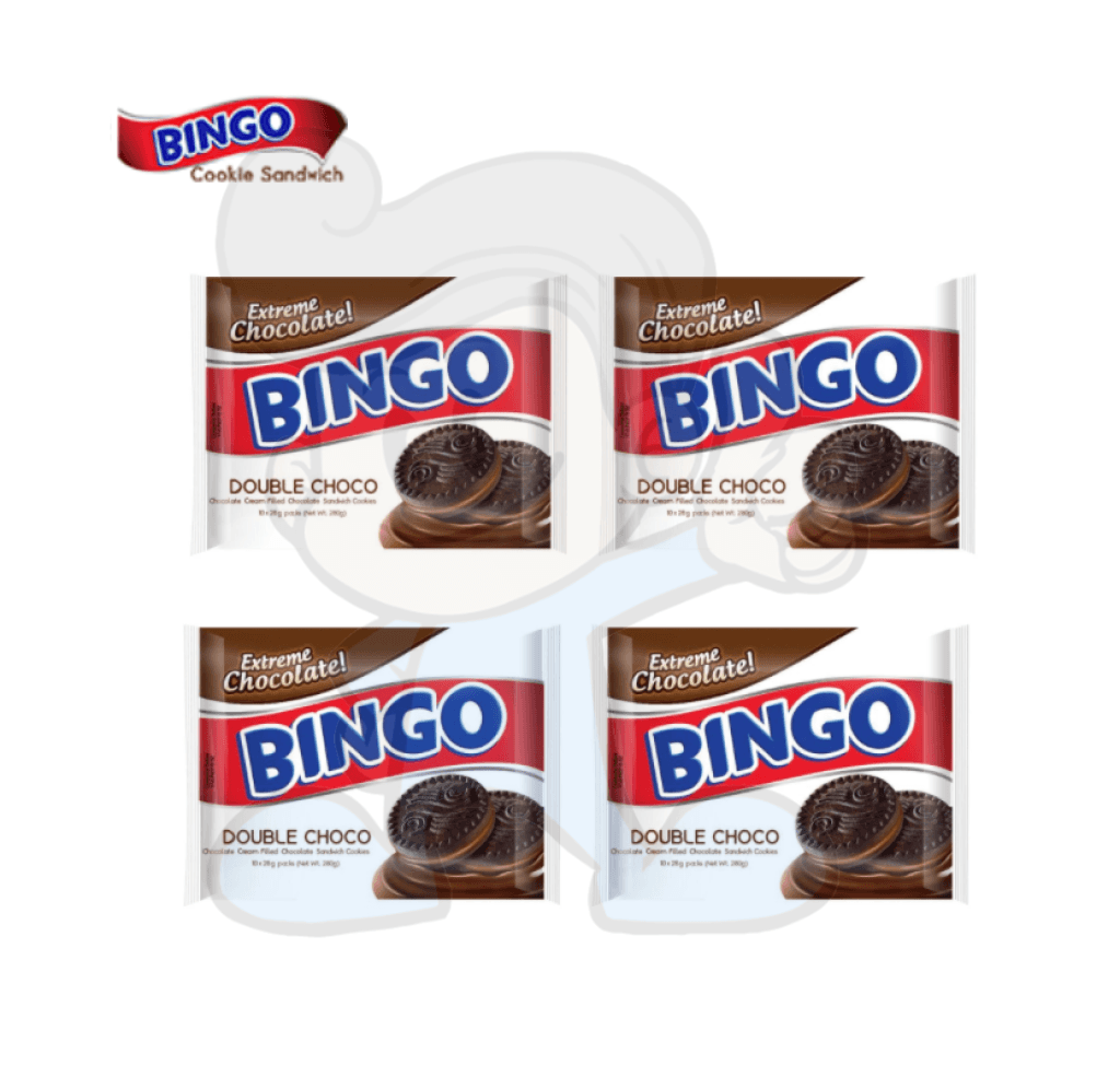 Bingo Double Chocolate Cookies, Pack of 4 (4 x 280g) | Lazada PH