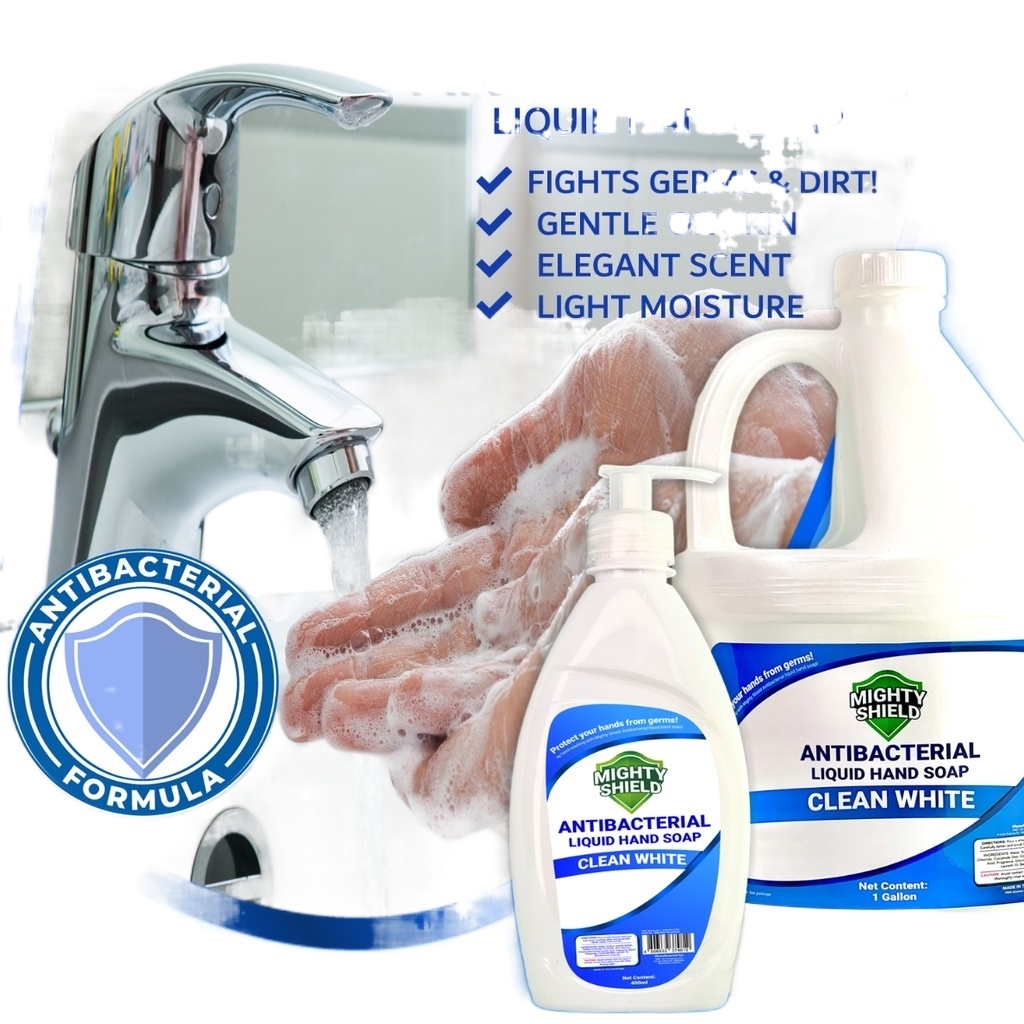 Mighty Shield Antibacterial Liquid Hand Soap - Shangrila Scent 1 GALLON ...
