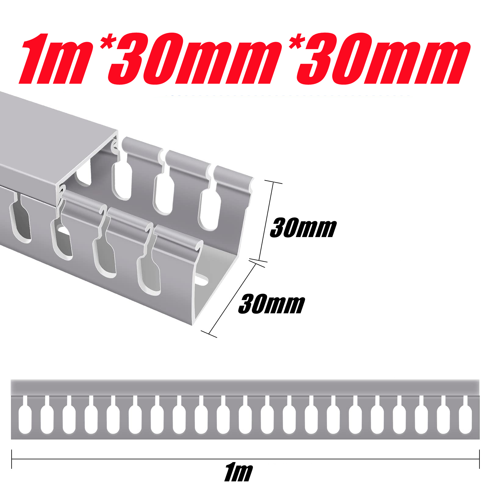 Cable Raceway, Server Rack Cable Management Under Desk Cord Organizer ...