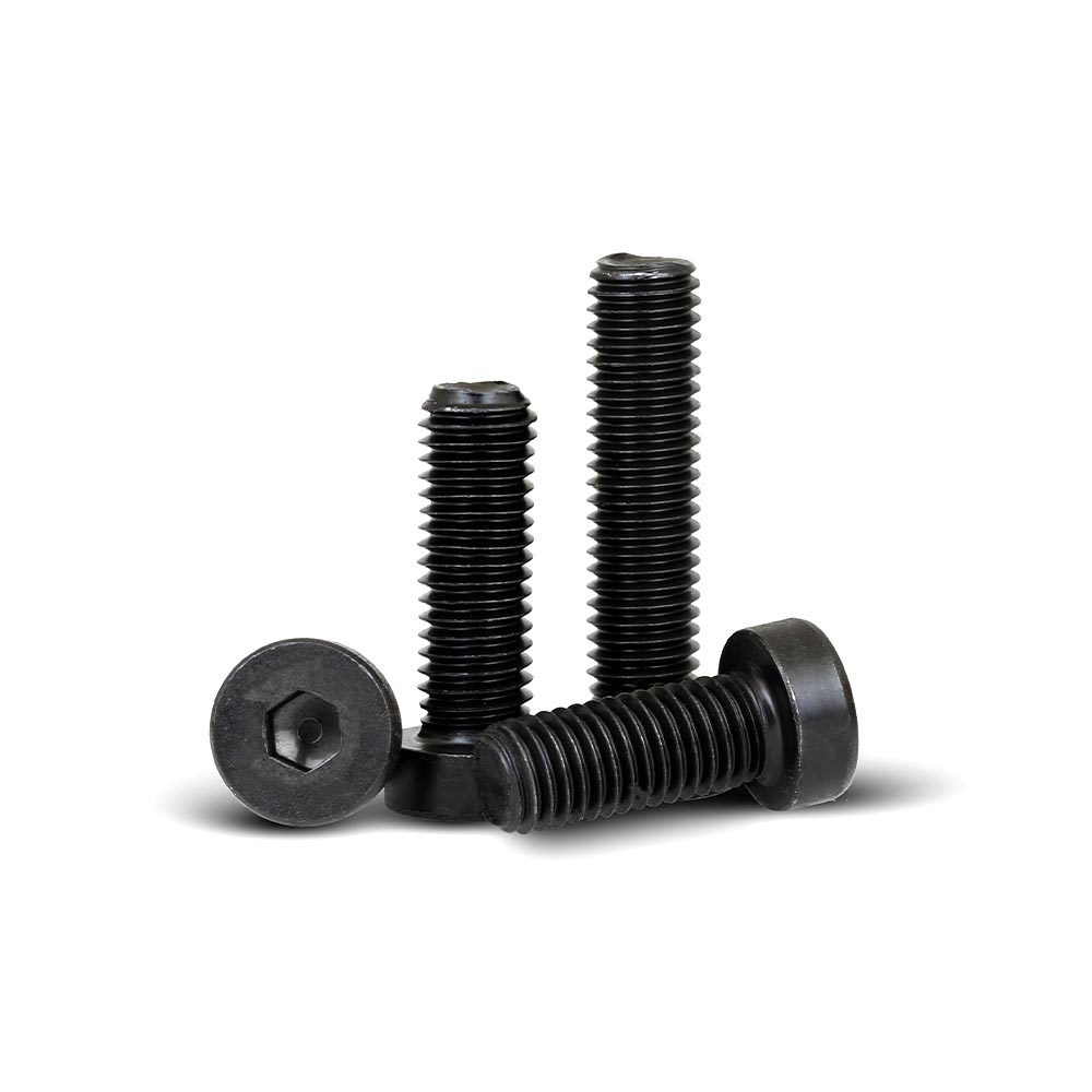 1/2/5/10pcs M3 M4 M5 M6 M8 M10 M12 M16 8.8 Grade Steel Black Allen Hex Hexagon Socket Thin Low ...