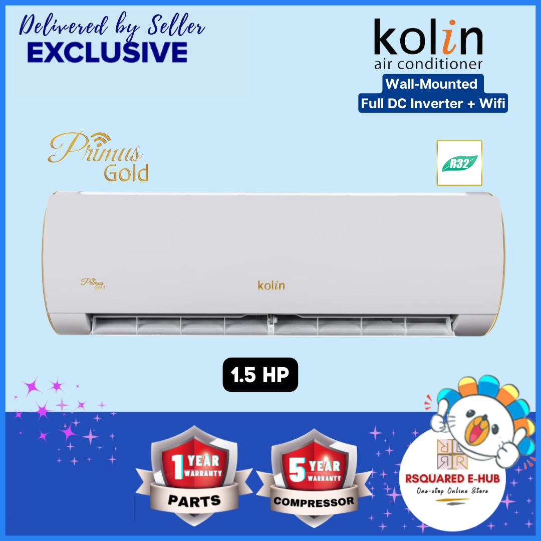 Kolin Primus Split Type Aircon Gold Series Full DC Inverter Wifi Wall ...