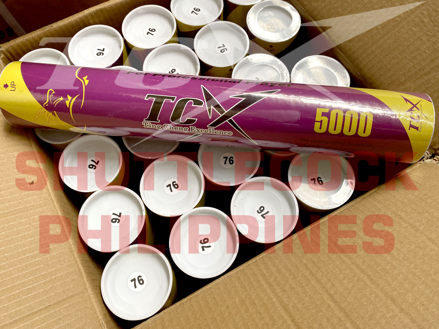 TCX 5000 Purple New Packaging 2022 Badminton Shuttlecock Goose Feather ...