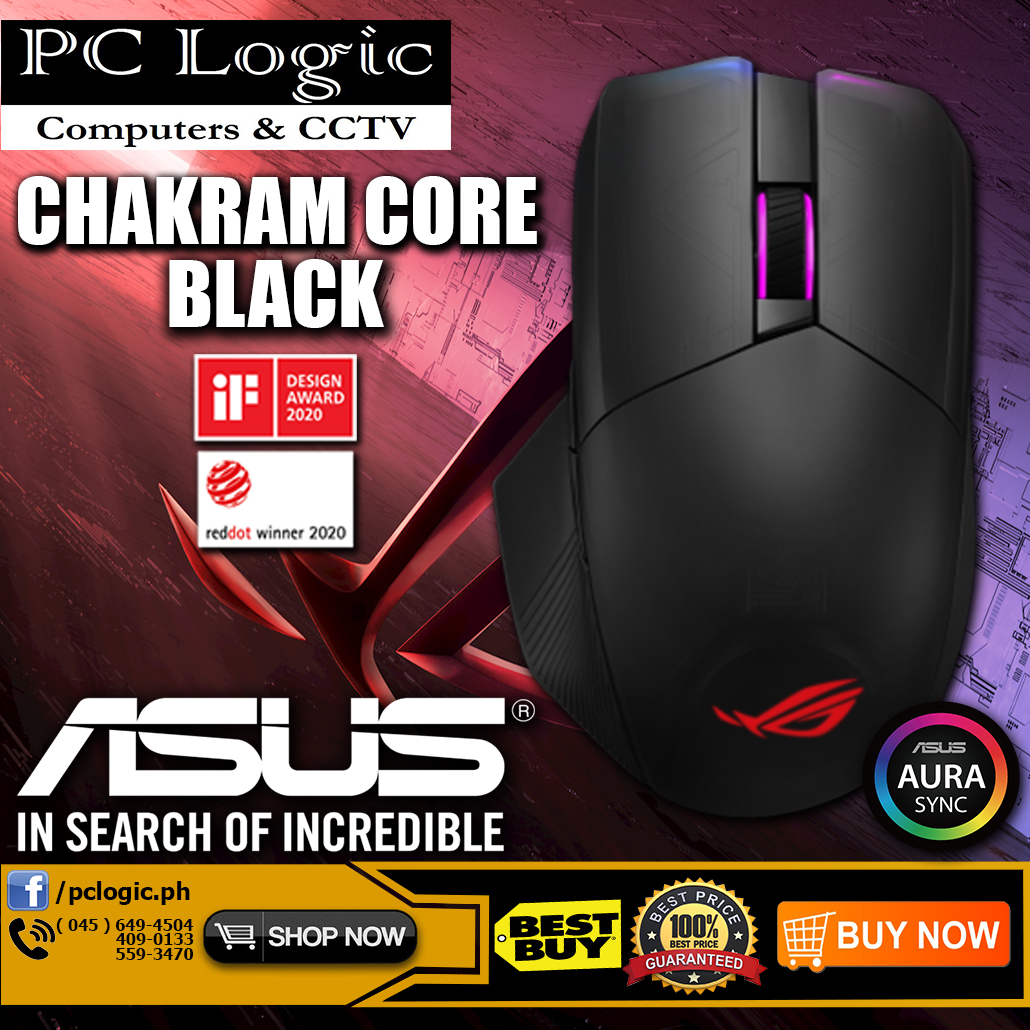ASUS ROG STRIX CHAKRAM CORE BLACK GAMING MOUSE | Lazada PH
