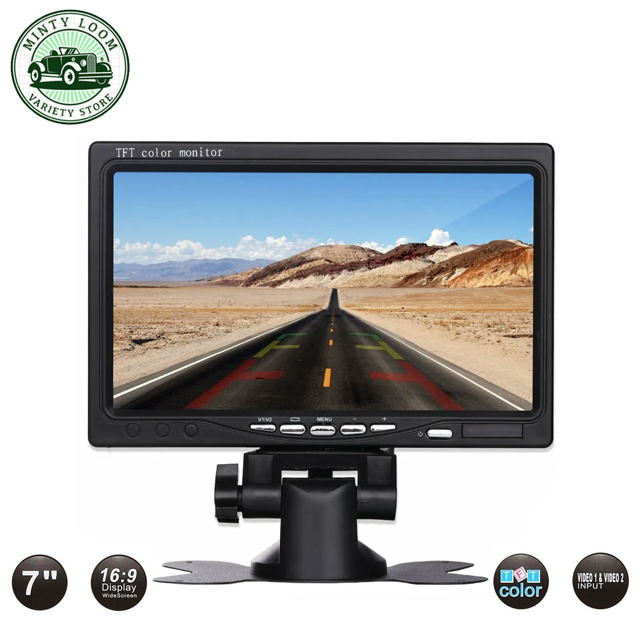 4.3/5 Inch Car Monitor TFT LCD HD Digital 2 Way Video Input Colorful ...