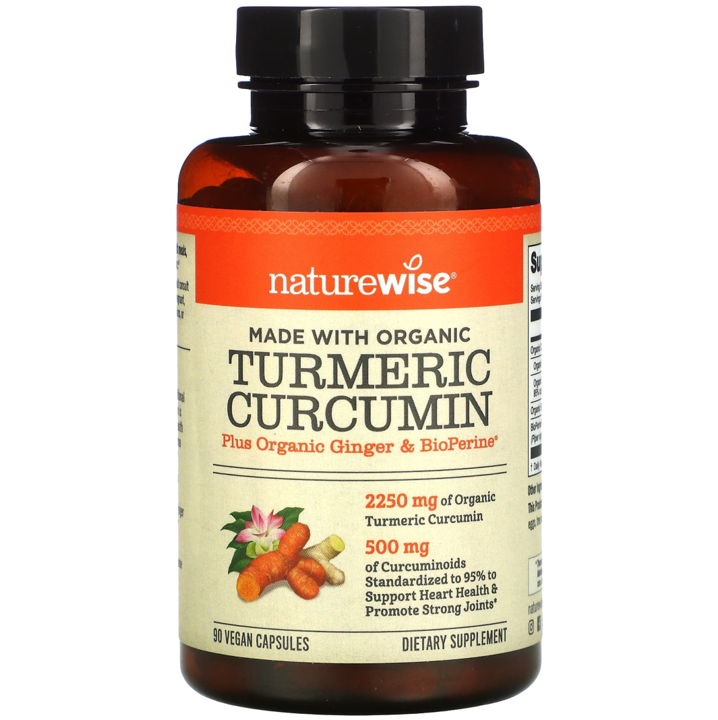 NatureWise, Turmeric Curcumin with Bioperine, 90 Vegan Capsules | Lazada PH