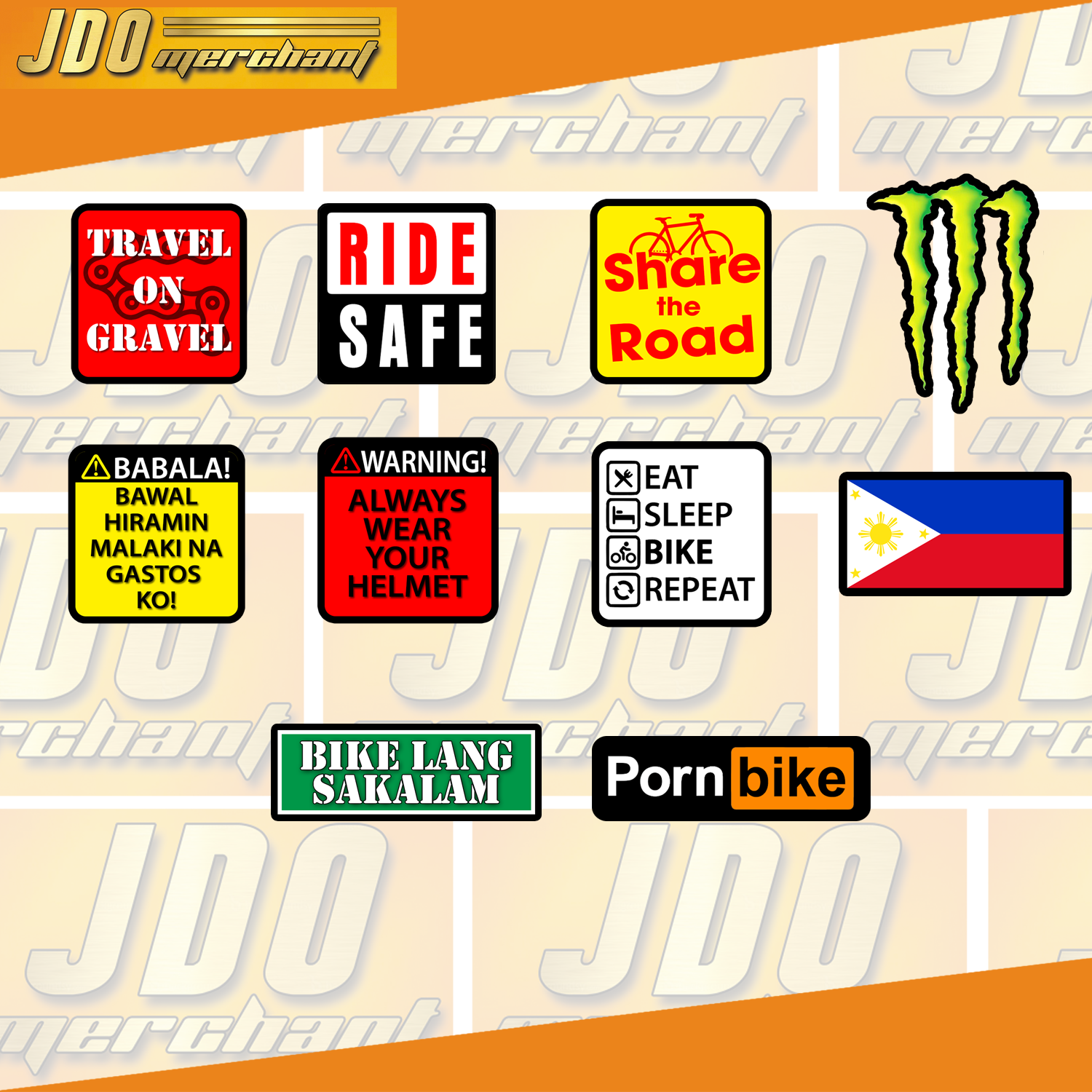 Bike Sticker Printed High Quality Laminated bike sticker | Lazada PH