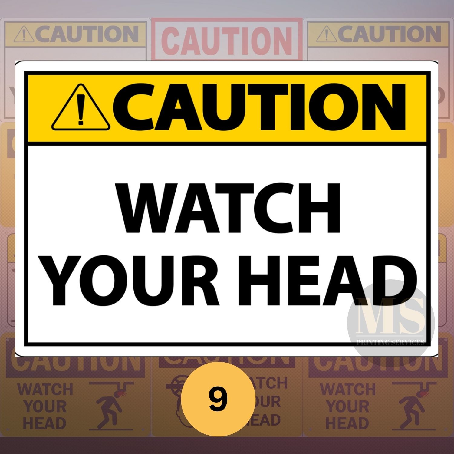 Watch Your Head Signage (Laminated A4 Size) | Lazada PH