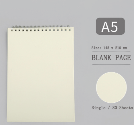 𝙈𝙐𝙊𝙇𝙄 A5 B5 sized Muji Inspired Spring Notebook w/ Garter Rope ( Many ...