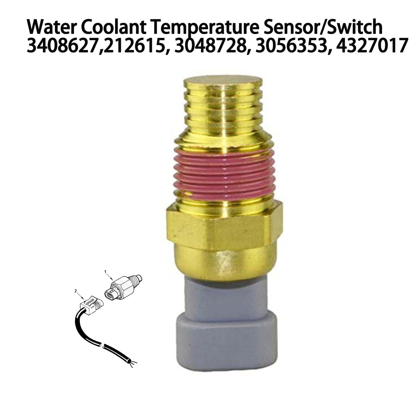 Temperature Switch Water Coolant Temperature Sensor 3408627, 3048728 ...