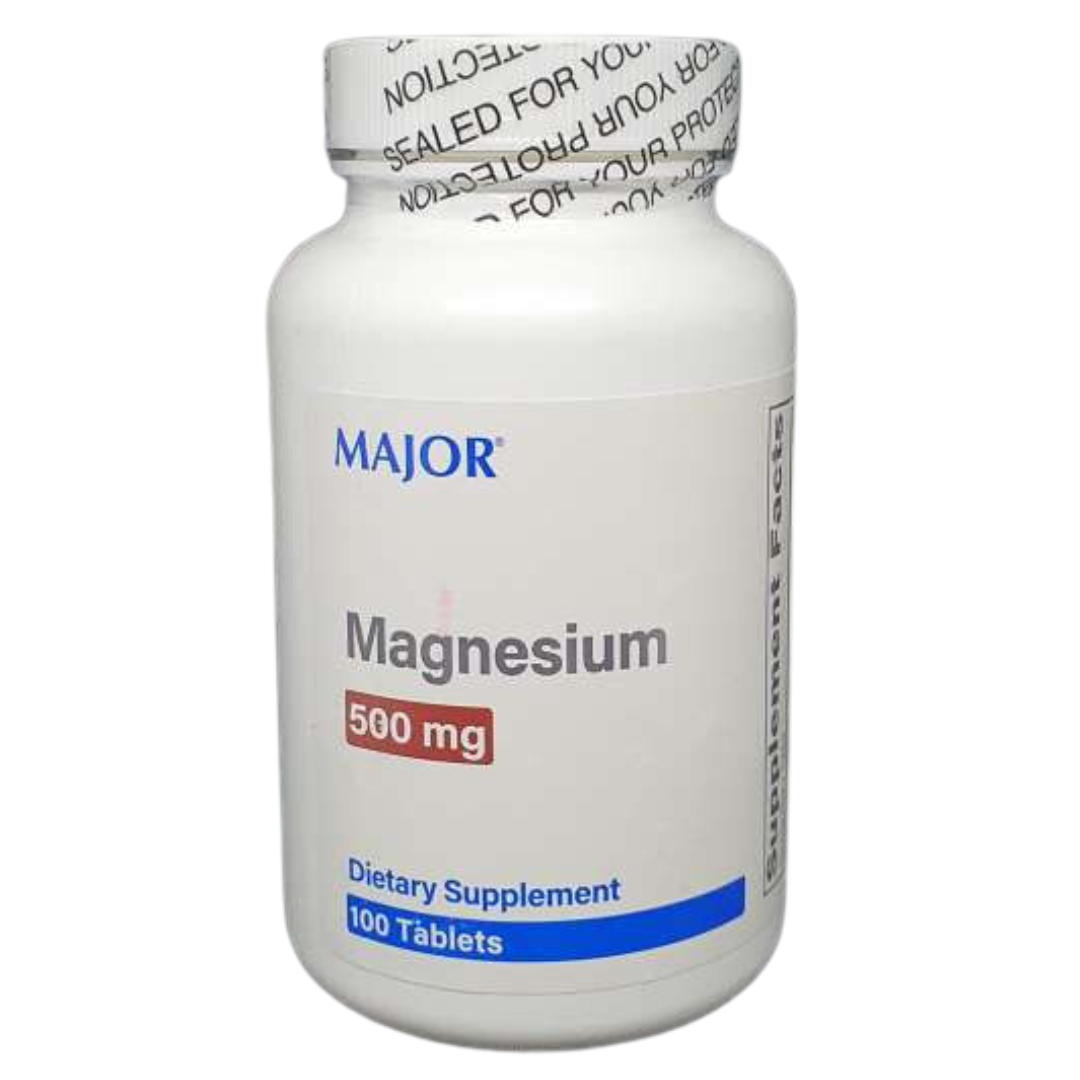 Major Magnesium 500mg Dietary Supplement (100 Tablets) | Lazada PH