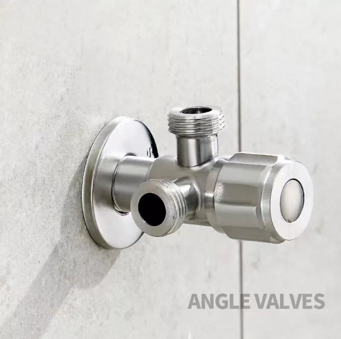 SUS304 Stainless Steel 2 Way Angle Valve 90 Degree Toilet Angle Valve ...