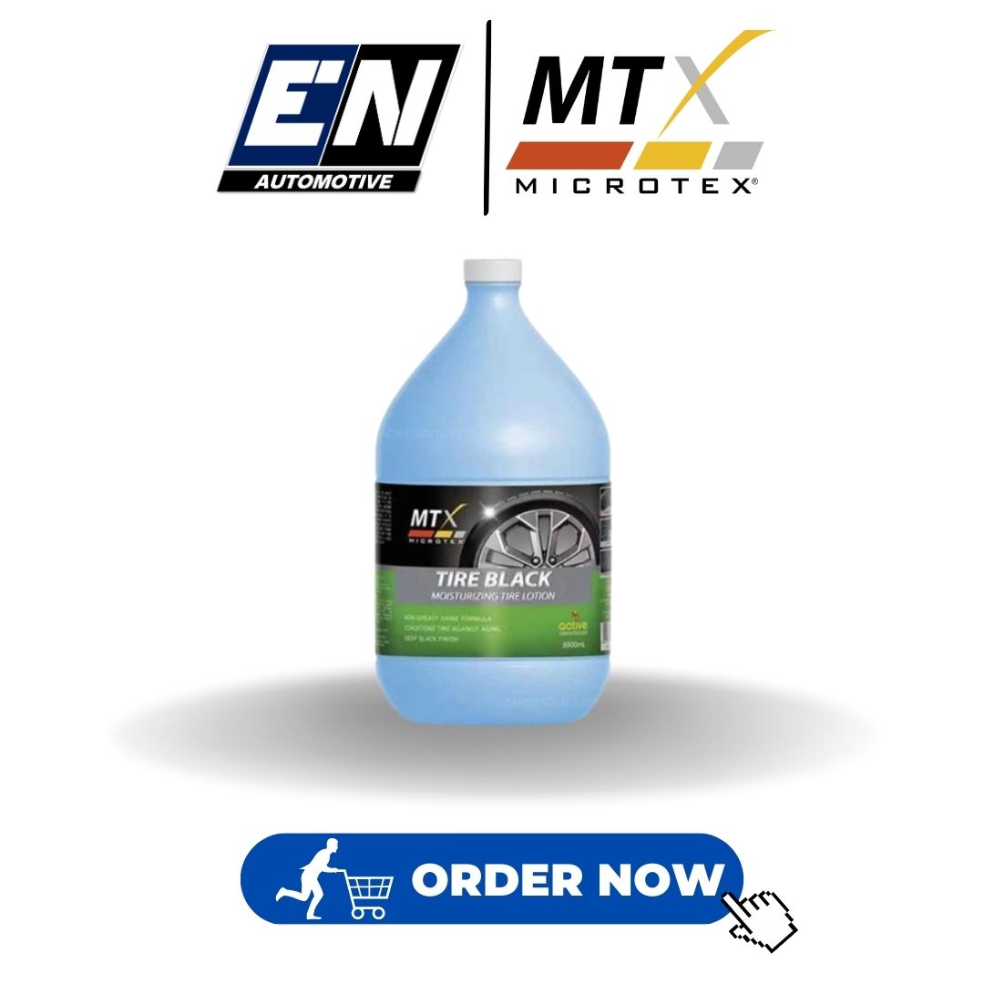 MTX Microtex Tire Black tire shine lotion Detailing Solutions 1 Galon ...