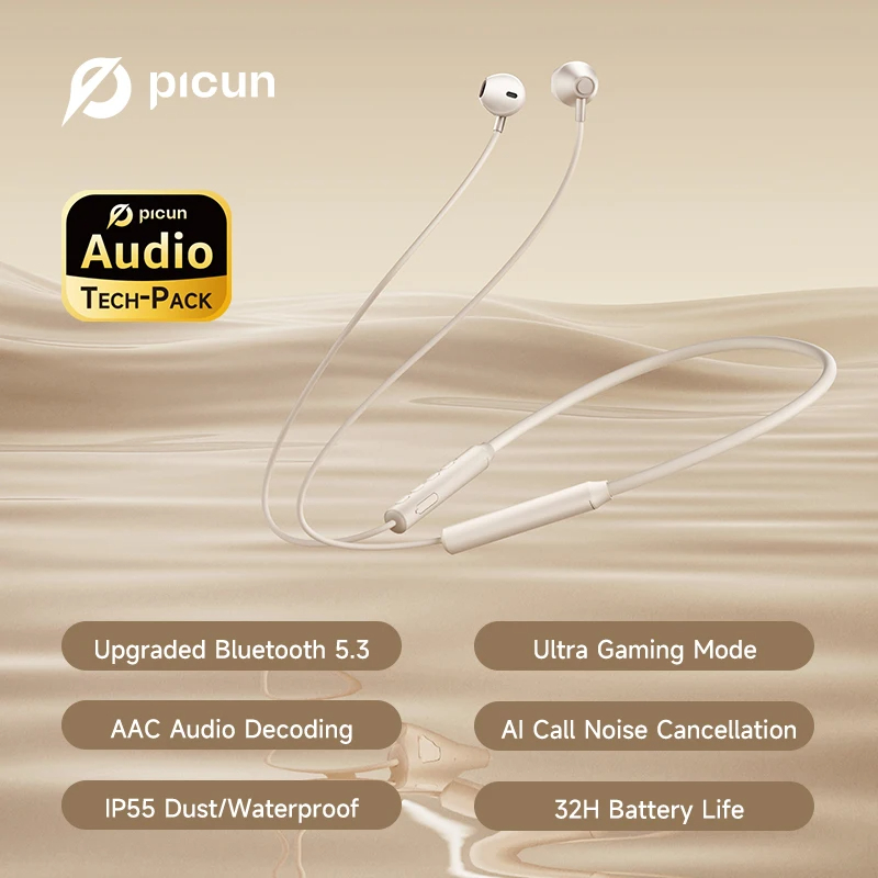 Picun X2S X5 Wireless Headphones 20 Hrs Playback Sport Bluetooth ...