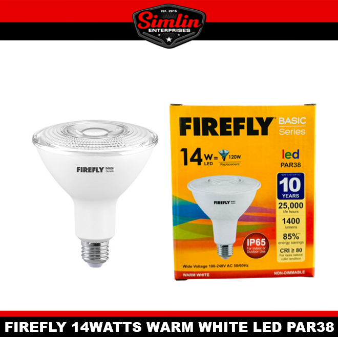 FIREFLY BASIC SERIES 14WATTS LED PAR38 | Lazada PH