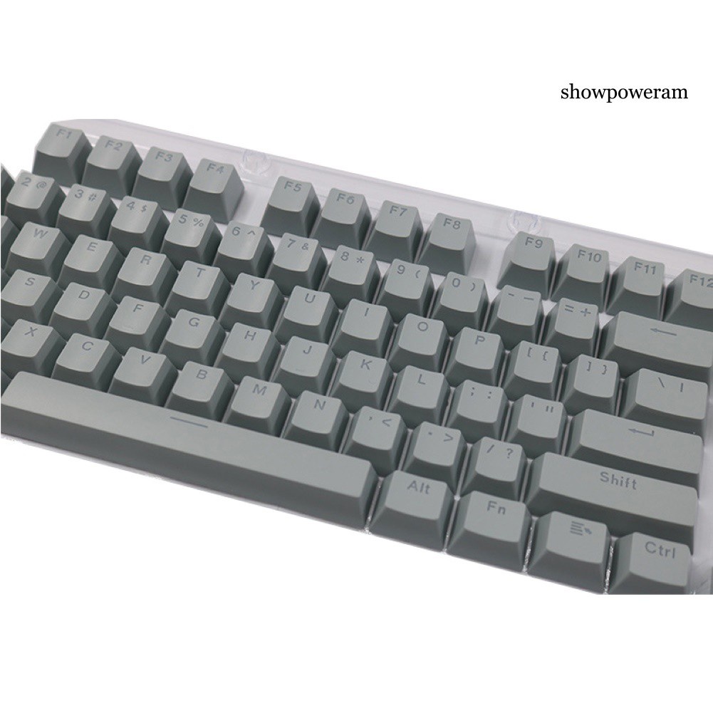 104 Keys Keycaps for Mechanical Keyboard ABS Two Color Keycap for RK61 ...